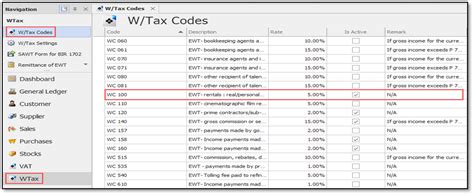 Missing Atc In The Wtax Codes Drop Down List In Transactions Qne