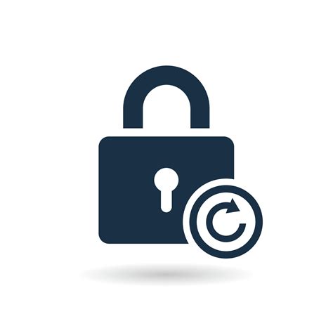 Reset Password Icon Repeat Safety Icon Lock Reload Icon On White Background 35333327 Vector