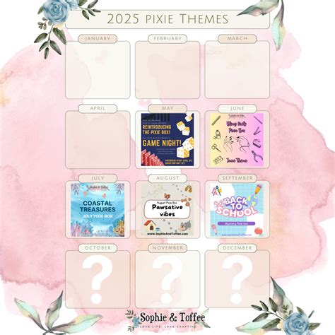 2025 Pixie Box Themes Sophie And Toffee