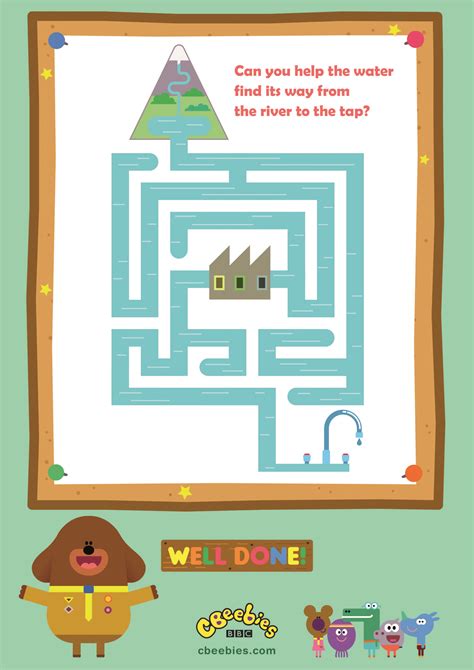 The Water Badge Activity Sheet Hey Duggee Official Website