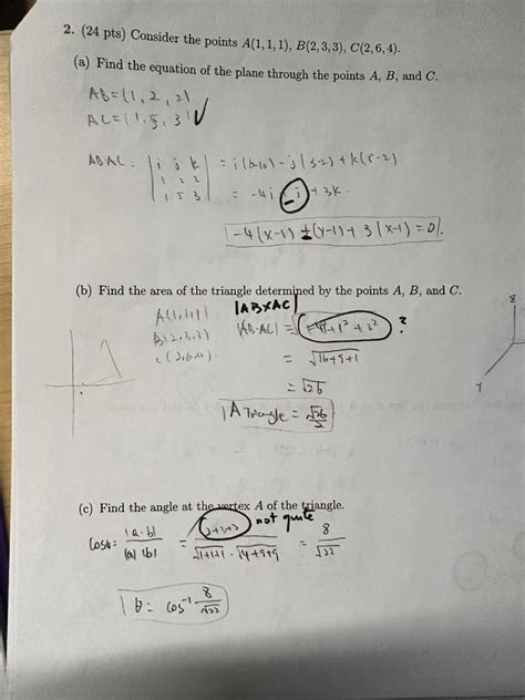 Solved 2 24 Pts Consider The Points