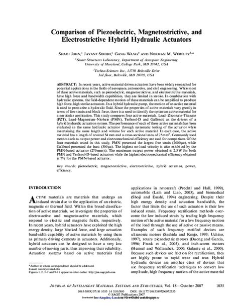 Pdf Comparison Of Piezoelectric Magnetostrictive And