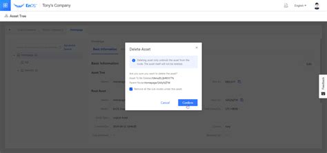 managing asset trees — enos iot hub documentation