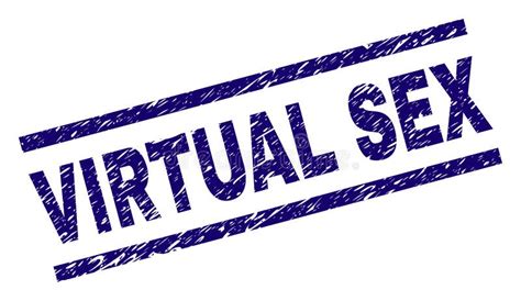 Scratched Textured VIRTUAL SEX Stamp Seal Stock Vector Illustration Of Dirty Label