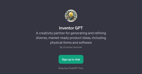 Inventor Gpt Ai Tool For Product Ideas