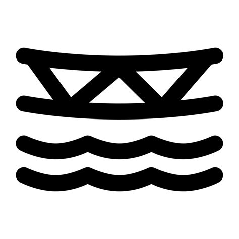 Rope Bridge Icon In Dotted Style