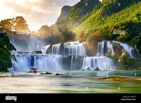 Royalty High Quality Free Stock Image Aerial View Of Ban Gioc