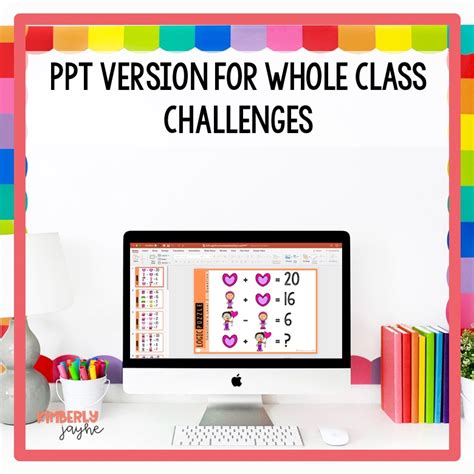 Valentines Day Math Logic Puzzles 2nd Grade Extension Tasks For