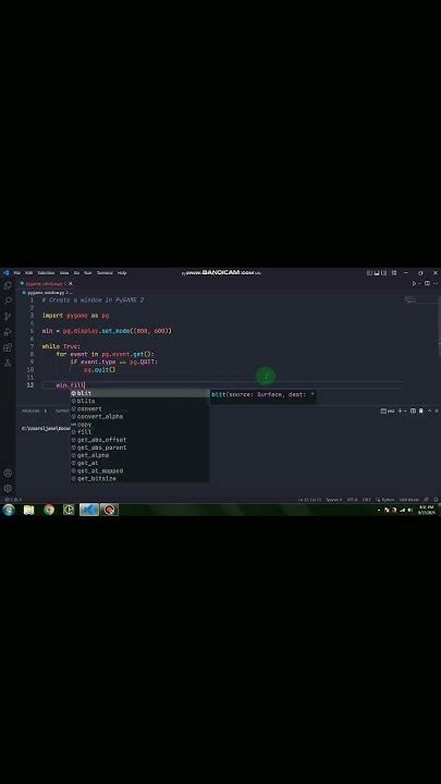 How To Create A Window In Pygame Shorts Python Viral Fypシ゚viral