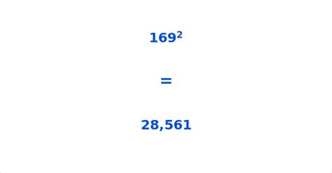 Square Of 169 What Is 169 Squared Information And Calculator