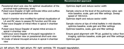 Recommended Scleroderma Doppler Echocardiography Protocol Download