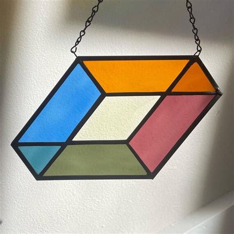 Optical Illusion Cube Etsy