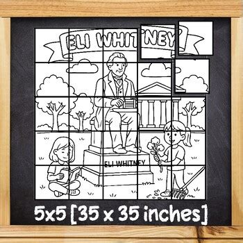 Eli Whitney Statue Collaborative Poster U S Inventor Printable Activity