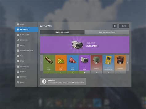 Magic Rust Game Server Uxui Design By Yaroslav Isakov On Dribbble