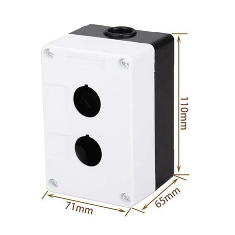 Qiya 22mm Hole Emergency Stop Push Button Switch Box Ip65 Waterproof Dustproof Plastic Control