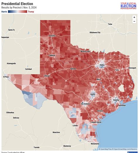 Precinct By Precinct Breakdown Of How Texas Voted In The 2024 Election