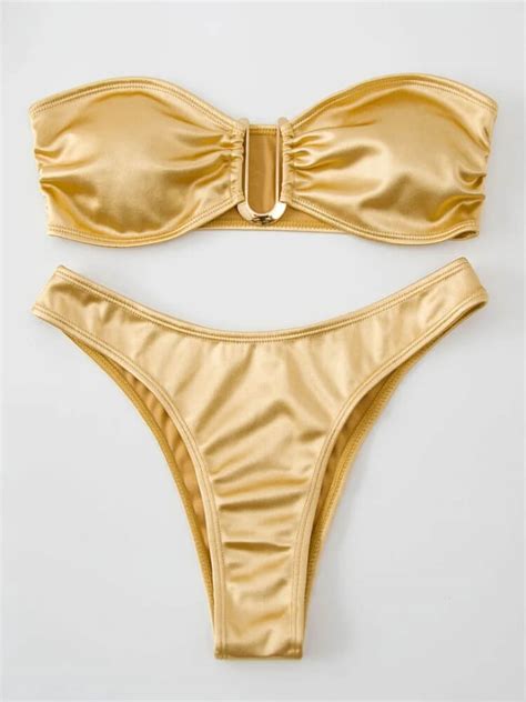 Shop Shiny Bikini Set Litlookz Studio