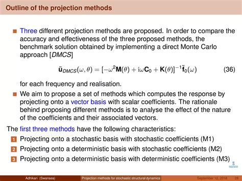 Projection Methods For Stochastic Structural Dynamics Pdf Physics