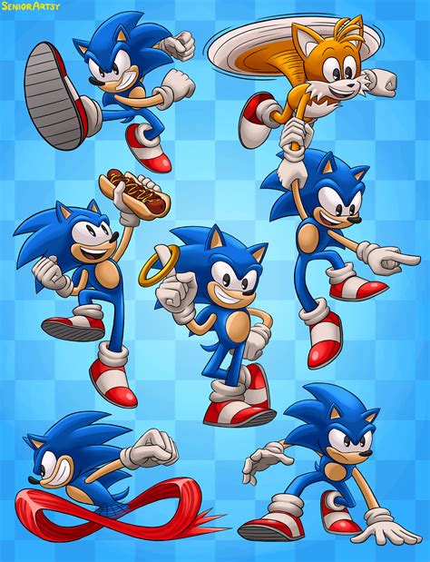 Some Sonic Poses Happy 30th Anniversary Rsonicthehedgehog