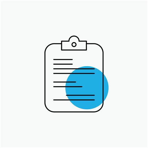 Report Medical Paper Checklist Document Line Icon 13031561 Vector Art At Vecteezy