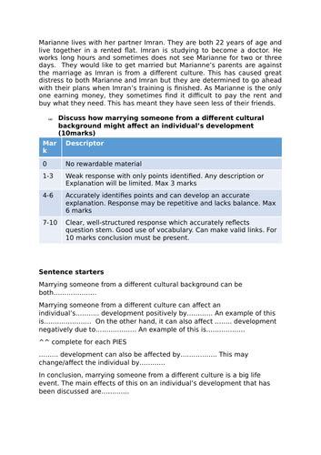 Gcse Health And Social Care Culture Teaching Resources