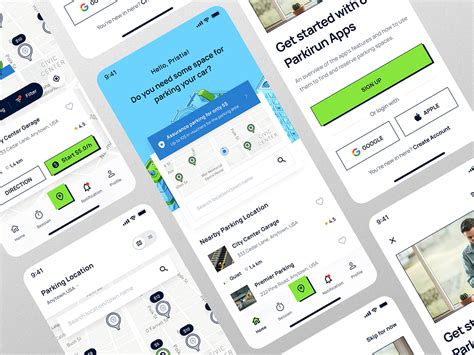 Parking Mobile App UI Design Behance