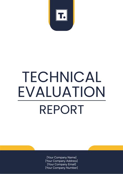 Free Technical Evaluation Report Template To Edit Online