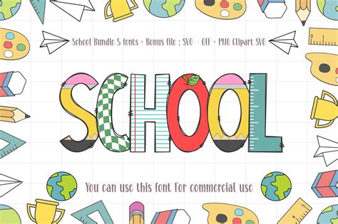 School Font By Doodle Alphabet · Creative Fabrica