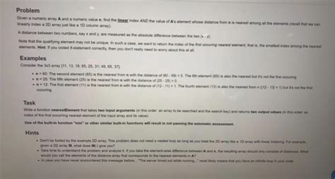 Solved Problem Given A Numeric Array A And A Numeric Value
