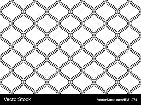 Seamless Wavy Lines Pattern Royalty Free Vector Image