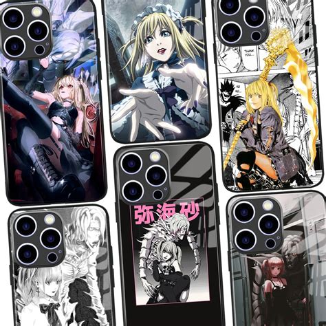 Anime Tpu Tempered Glass Manga Misa Amane Phone Case For Iphone 15 14