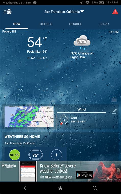 Weatherbug Free Local Weather Forecast Radar Map And Severe Storm Alerts Pricepulse