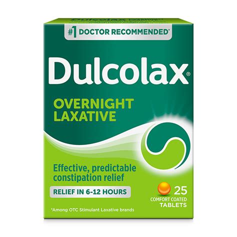 Dulcolax Bisacodyl Stimulant Laxative Tablets For Overnight