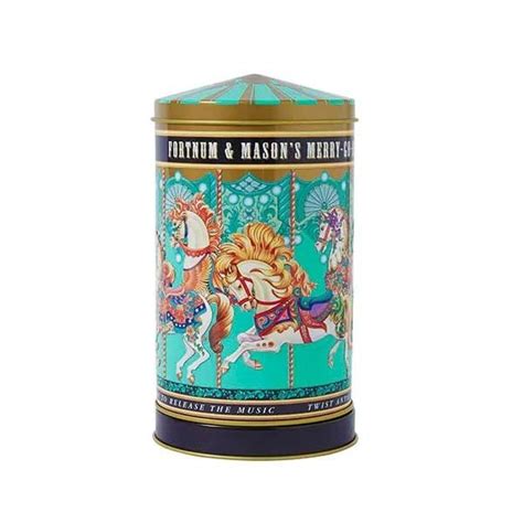 Mini Merry Go Round Musical Biscuit Tin 220g Fortnum And Mason Tin Biscuit Tin