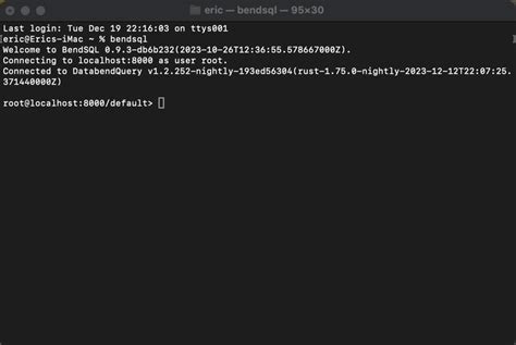 Connecting To Self Hosted Databend Using Bendsql Databend