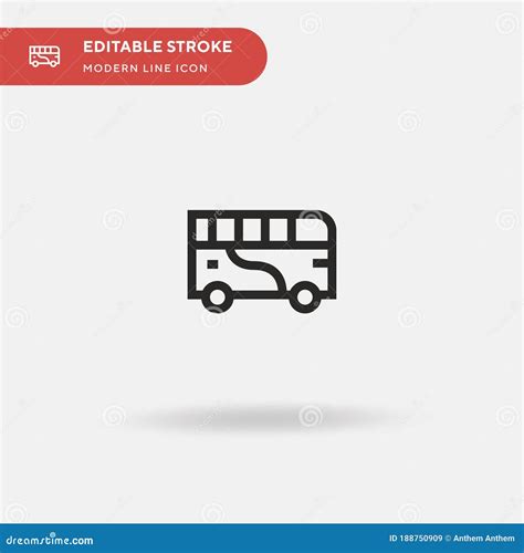 Bus Simple Vector Icon Illustration Symbol Design Template For Web Mobile Ui Element Stock