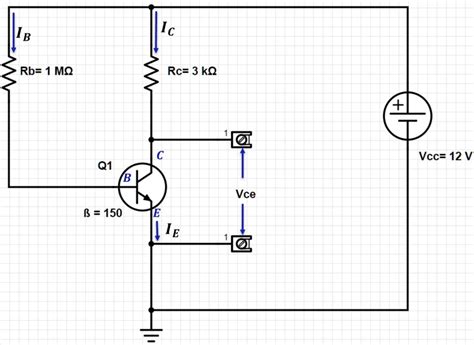 Solved The Current Gain Of A Common Emitter Transistor Circuit Shown In The Figure Is 150 Vbe