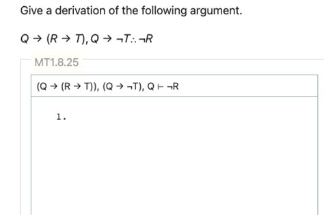 Solved Symbolic Logic Solve The Following Argument Chegg