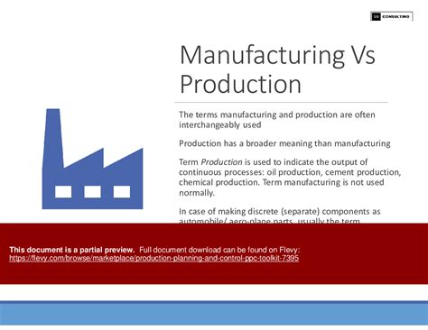 Production Planning And Control Ppc Toolkit Ppt Slide Deck