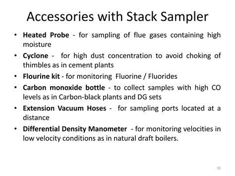Stack Analysis Monitoring Stack S Ampling Ppt Chemistry Science