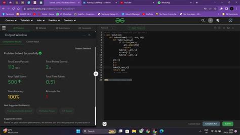 Day 68 Of My Leetcode 🌟 Leetcode Problem Solved Subset Sums Problem Description Given An Array