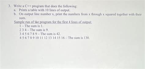 Solved 3 Write A C Program That Does The Following A