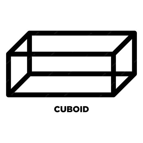 Premium Vector 3d Geometric Shape Cuboid Shape Icon