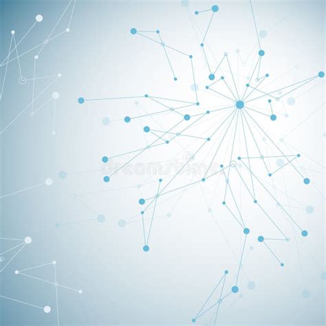 Geometric Pattern With Connected Lines And Dots Vector Illustration Stock Vector Illustration