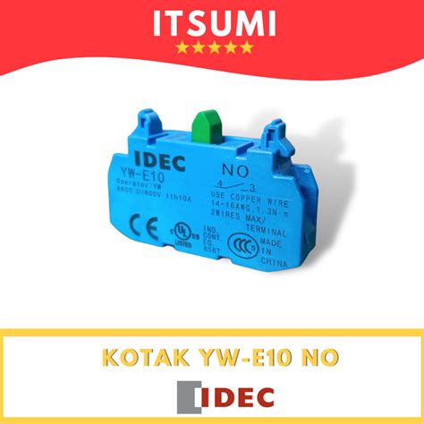 Jual Kontak Push Button Idec Idec Yw E10 No Kontak Tombol Idec Idec Yw E10 Kota Batam Itsumi