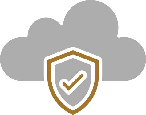 Cloud Security Icon Style 10675955 Vector Art At Vecteezy