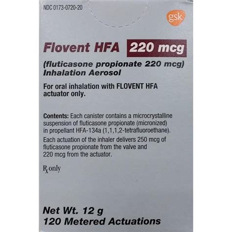 Flovent Logo Fluticasone Propionate Mcg Actuation Inhaler Projects