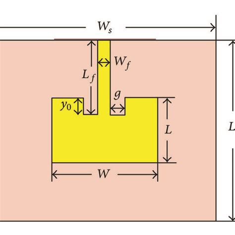 Schematic Diagram Of A Patch Antenna With Ebg B Geometry Of
