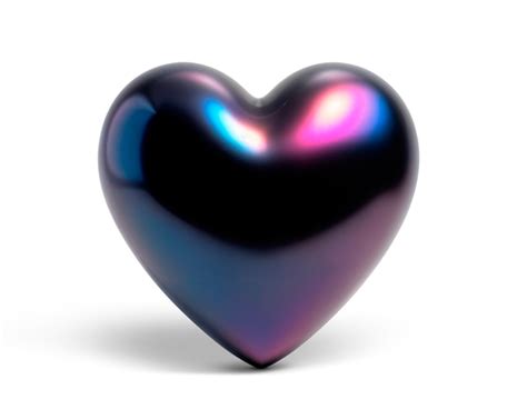 빛나는 3d 심장 무료 Psd 파일