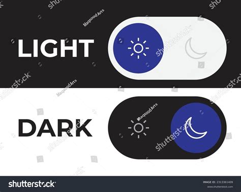 Dark Mode Switch Over 1113 Royalty Free Licensable Stock